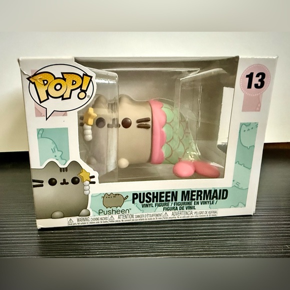 Funko | Toys | Funko Pusheen Mermaid Vinyl Figure Gray Pink Green ...
